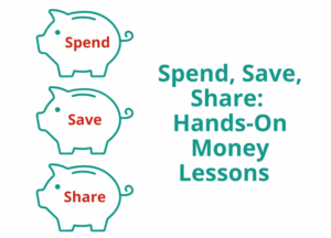 Spend, Save, Share: Hands-On Money Lessons